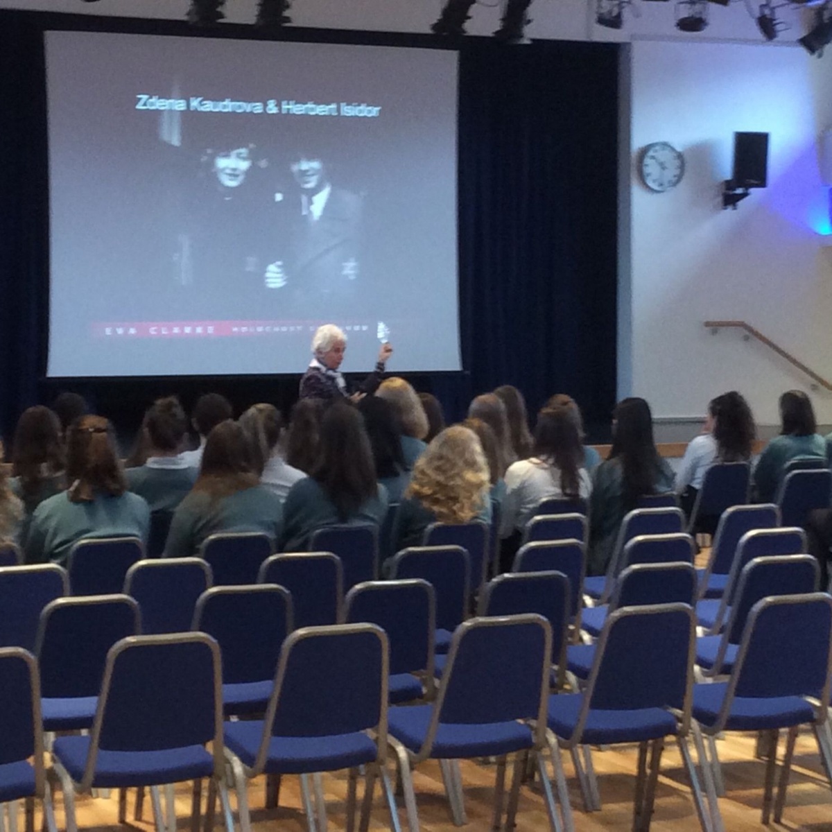 Holocaust survivor Eva Clarke talks to Year 10 students - Stephen Perse ...