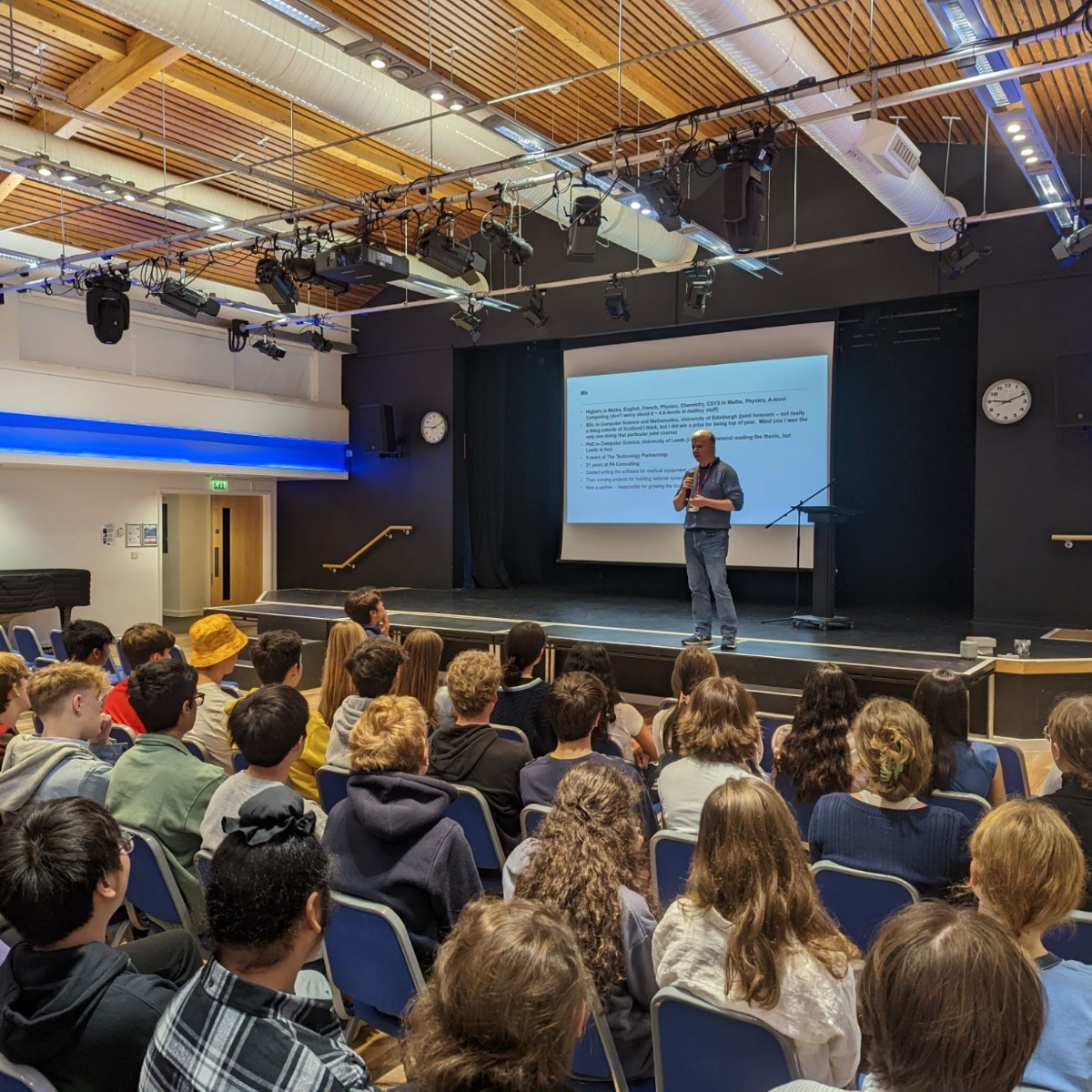 Careers and Guidance talk by Dr Steve Carden (P.A. Consulting ...
