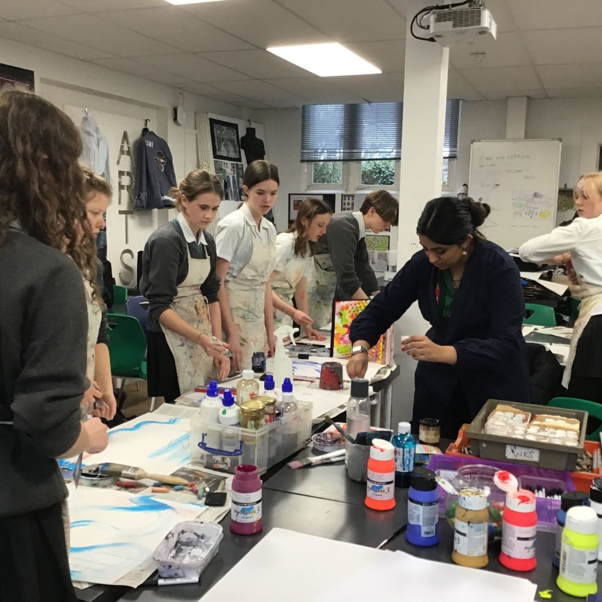 Art Workshop with visiting textile designer