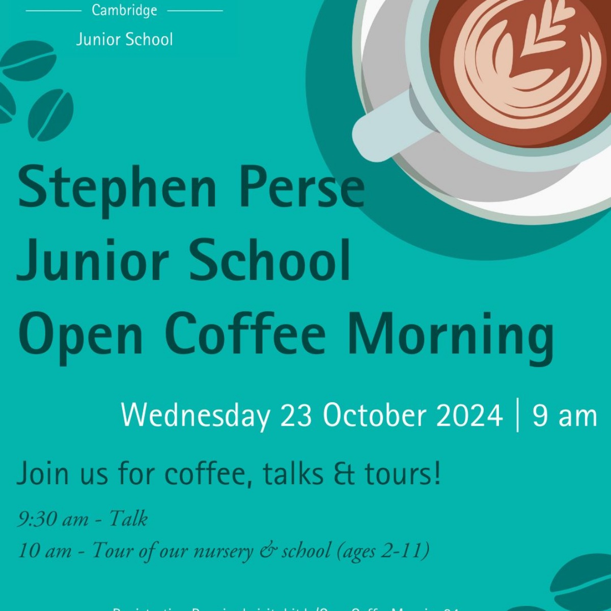 Junior School Open Coffee Morning - Stephen Perse Foundation